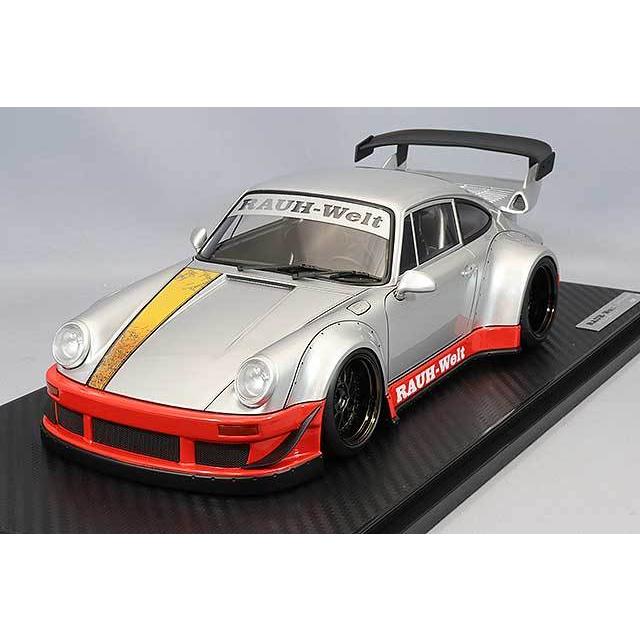 ミニカー/完成品 数量限定セール イグニッションモデル 1/18 RWB 930 シルバー/レッド / WORKマイスターM1タイプ 18 ...