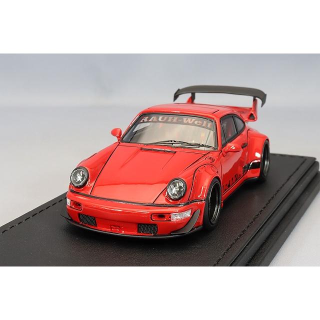 ミニカー/完成品 イグニッションモデル 1/43 RWB 964 レッド/WORKマイスターM1タイプ18インチ ガンメタリック : キッド ...