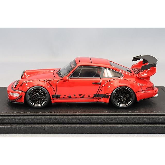 ミニカー/完成品 イグニッションモデル 1/43 RWB 964 レッド/WORKマイスターM1タイプ18インチ ガンメタリック : キッド ...