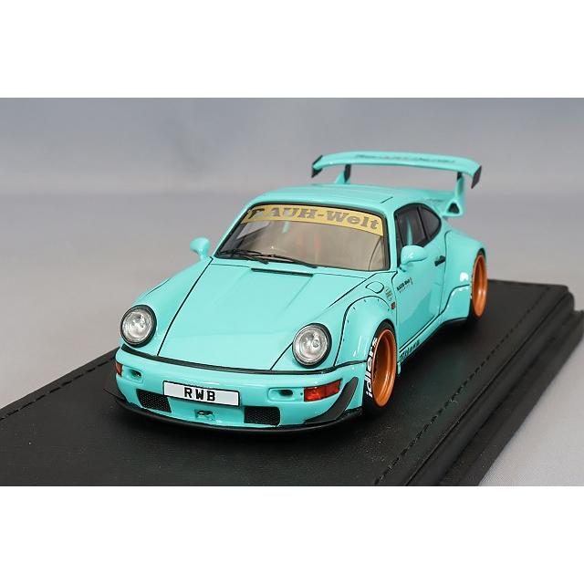 ミニカー/完成品 イグニッションモデル 1/43 RWB 964 ライトブルー/WORKマイスターM1タイプ18インチ ライトブロンズ ...