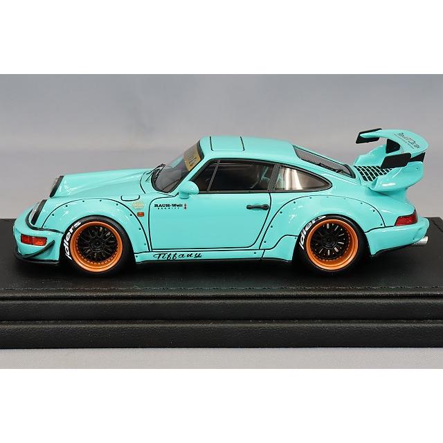 ミニカー/完成品 イグニッションモデル 1/43 RWB 964 ライトブルー/WORKマイスターM1タイプ18インチ ライトブロンズ ...