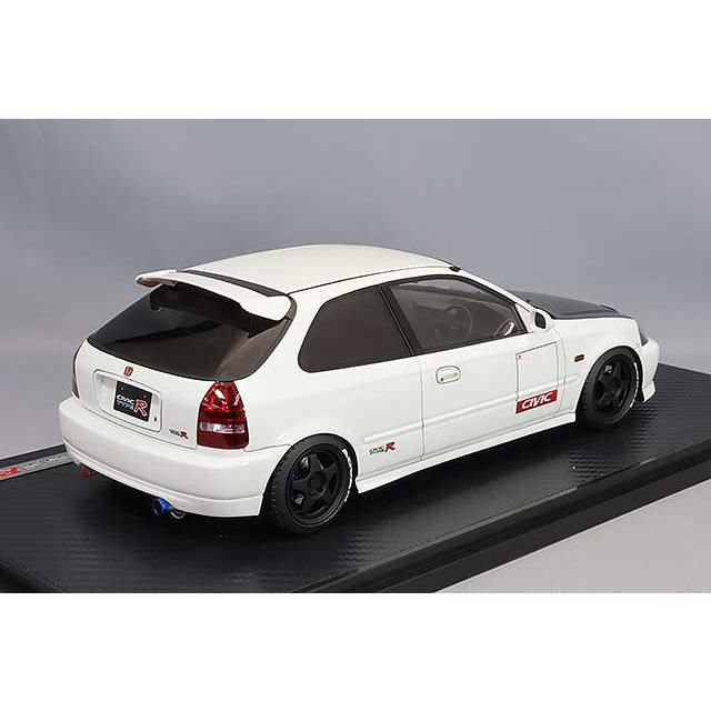 ミニカー/完成品 数量限定セール イグニッションモデル 1/18 ホンダ シビック EK9 タイプR ホワイト/SW388タイプ15インチ ...