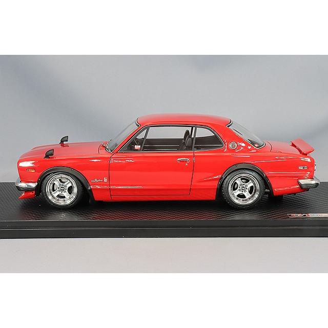 イグニッションモデル 1/18 日産 スカイライン 2000 GT-R (KPGC10) レッド/エクイップ40タイプ15インチ(ポリッシュ/シルバー) : ig3238 : キッドボックス ...