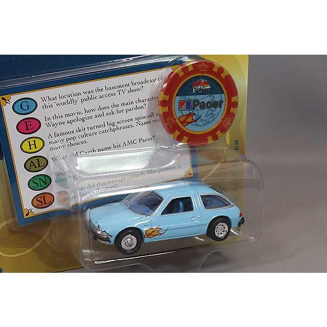 ミニカー/完成品 ジョニーライトニング 1/64 トリビアル パスート 1976 AMC ペーサー ライトブルー ポーカーチップ付 : キッド ...