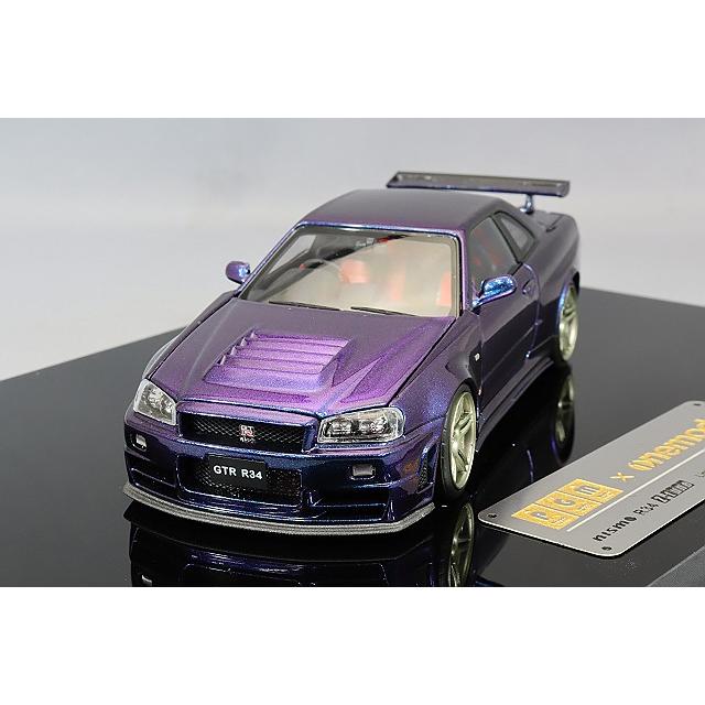 ミニカー/完成品 PGM Private goods model 1/43 ニスモ R34 GT-R Zチューン メタリックパープル ...