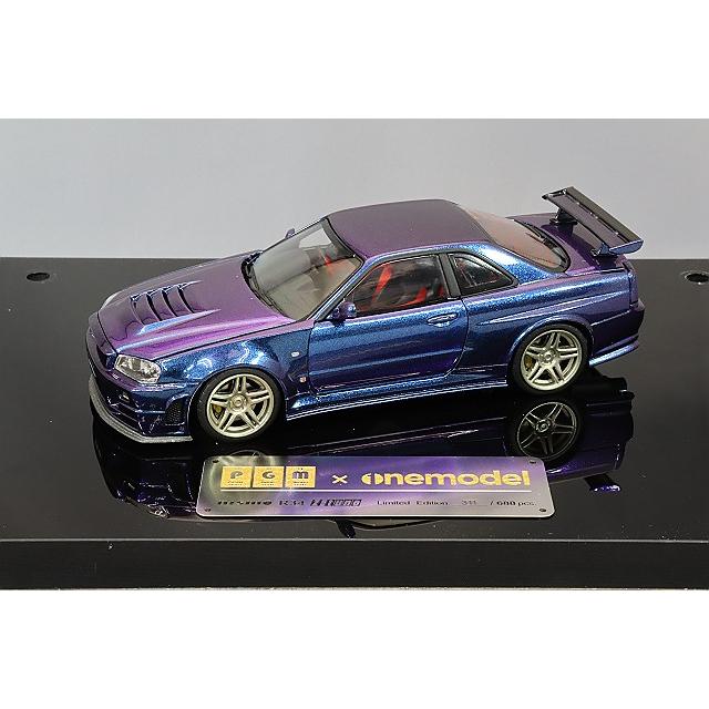 ミニカー/完成品 PGM Private goods model 1/43 ニスモ R34 GT-R Zチューン メタリックパープル ...