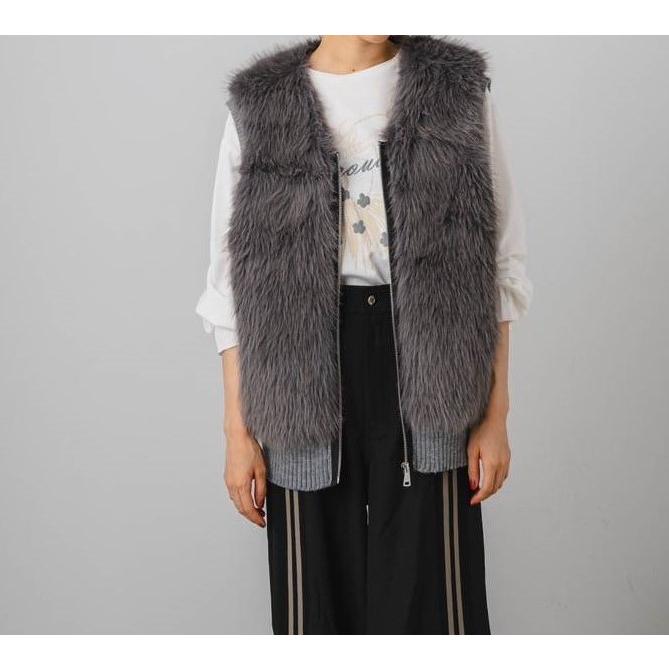 【GALENA】ガレナ ジップアップファーベスト 型番70042-5103 : bequadro - 通販 - Yahoo!ショッピング