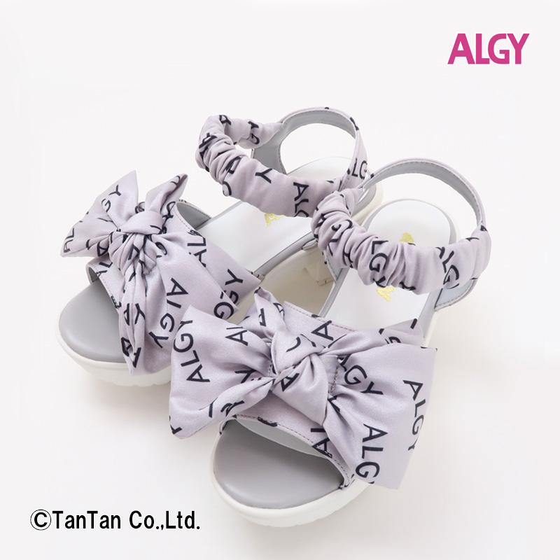 algy ALGY アルジー サンダル ビッグリボン 厚底 ロゴ 女の子 キッズ ジュニア グレー G 2402 50 : 子供服・ベビー服通販タンタン - 通販 - Yahoo!ショッピング