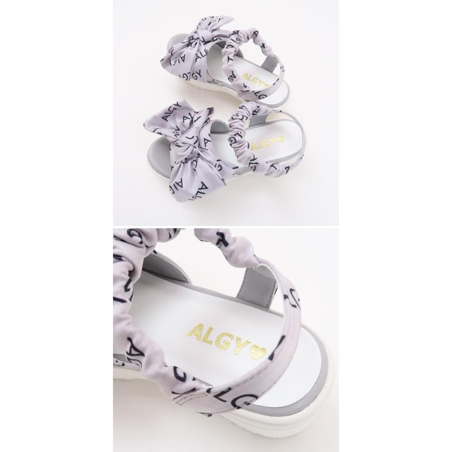 10％OFF ALGY アルジー サンダル ビッグリボン 厚底 ロゴ 女の子 キッズ ジュニア グレー 20-21cm G 新作 2402 50 :alg-a2gg054:子供服・ベビー服通販 ...