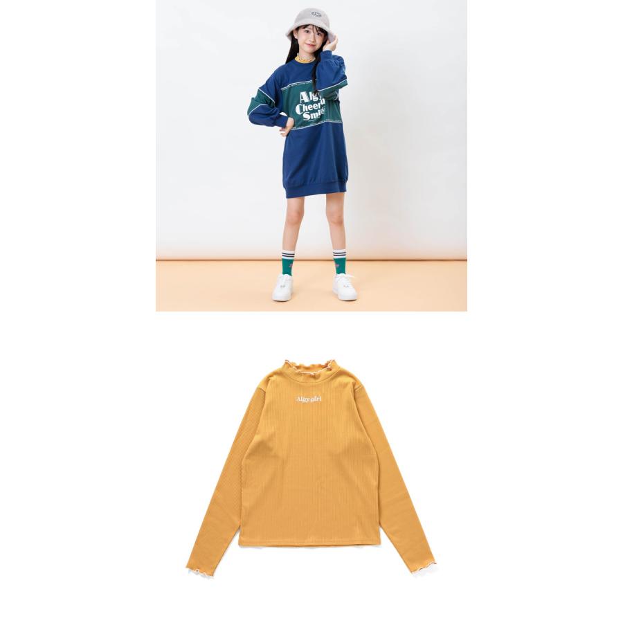 algy 40％OFFセール ALGY アルジー Tシャツ 長袖 プチハイネック リブ 女の子 キッズ ジュニア リブロンT 長袖Tシャツ 全4色 120-160cm K 2403 51 ...