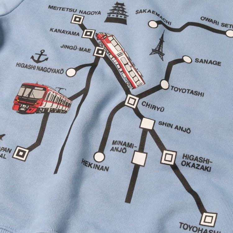 hungry heart 長袖トレーナー 名鉄電車 路線図 裏毛 電車 100-130cm 子供服 キッズ 男の子 女の子 Hungry Heart ハングリーハート K 新作 2503 66 ...
