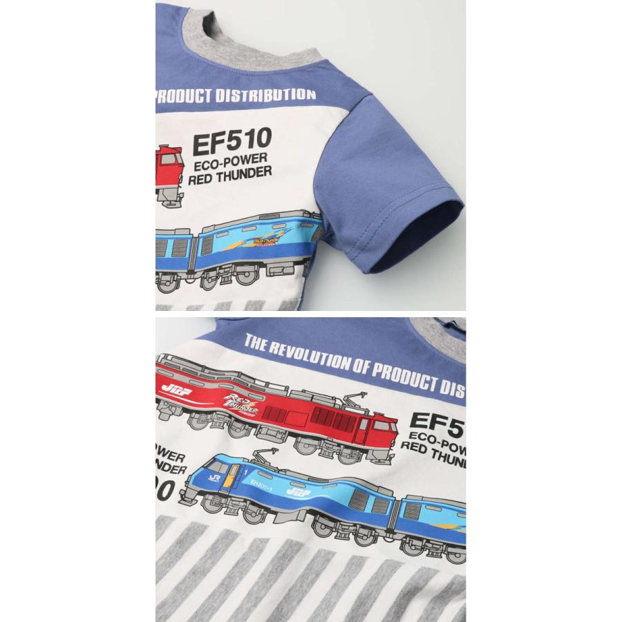 moujonjon Tシャツ 半袖 JR貨物 電車 キッズ 機関車 90-130cm ストライプ 男の子 子供服 ムージョンジョン K 2302 43 : 子供服・ベビー服通販タンタン ...