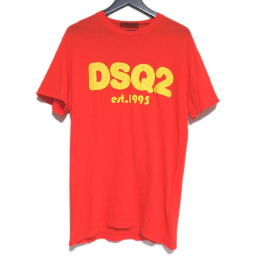 DSQUARED2（ディースクエアード） 美品 21SS DSQUARED2 DSQ2 LOGO TEE ロゴプリント 半袖 Tシャツ M ...