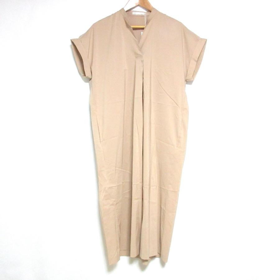 ICB 未使用 22SS icb アイシービー ストレッチ マキシ丈 半袖 スキッパー ワンピース 4 ベージュ レディース 古着 中古 : ブランド古着のリュクス - 通販 - Yahoo ...