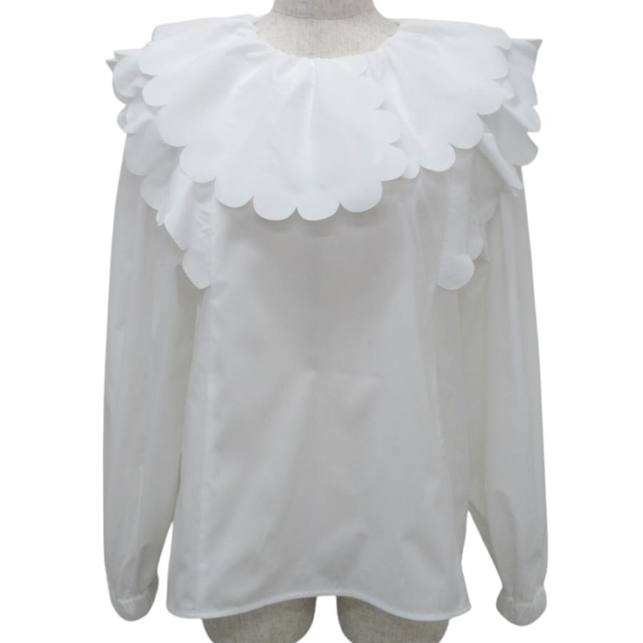 Yori 美品 24SS yori ヨリ たっぷりスカラップブラウス YR21-24018SP サイズ36 ホワイト レディース 古着 中古 : ブランド古着のリュクス - 通販 ...
