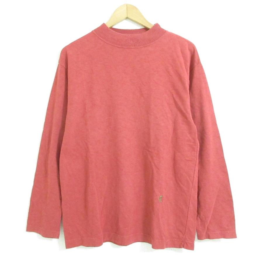 美品 45R フォーティファイブアール 45周年 45色の908ヨックネックTシャツ タツノオトシゴ刺繍 長袖 プルオーバー カットソー レッド レディース 古着 中古 : ブランド古着の ...