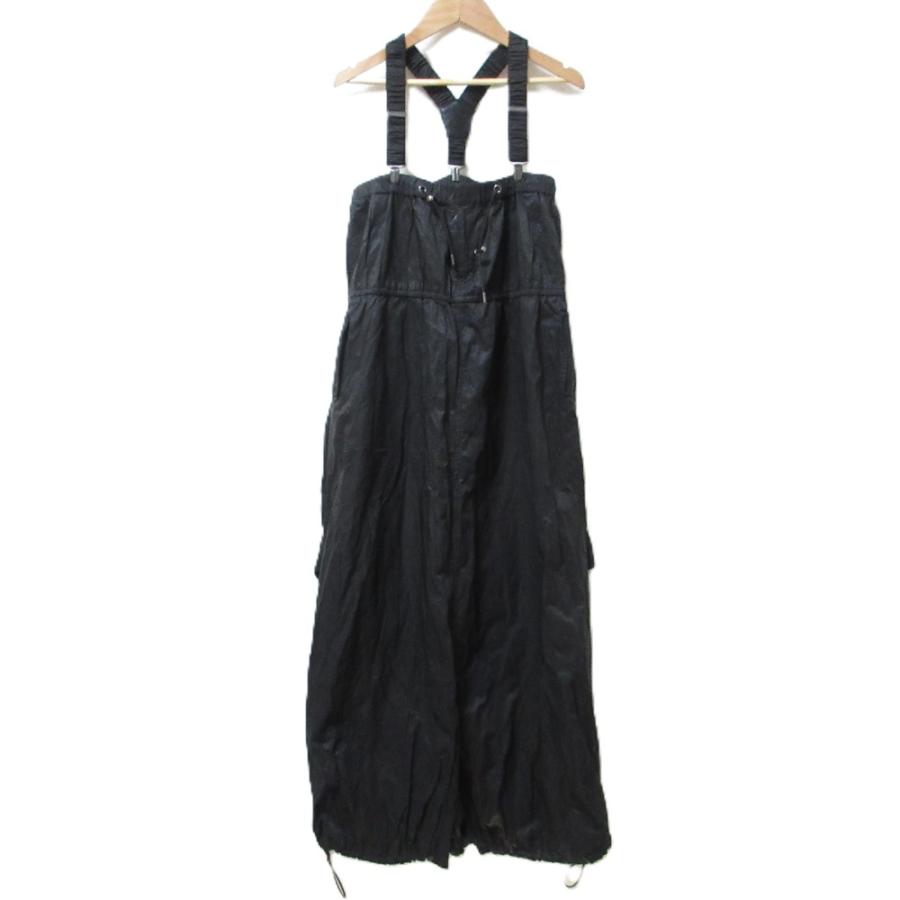 Ameri 美品 23SS AMERI アメリ MANY WAY SUSPENDER SKIRT イージーウエスト サスペンダーロングスカート 01310921030 M ブラック レディース ...