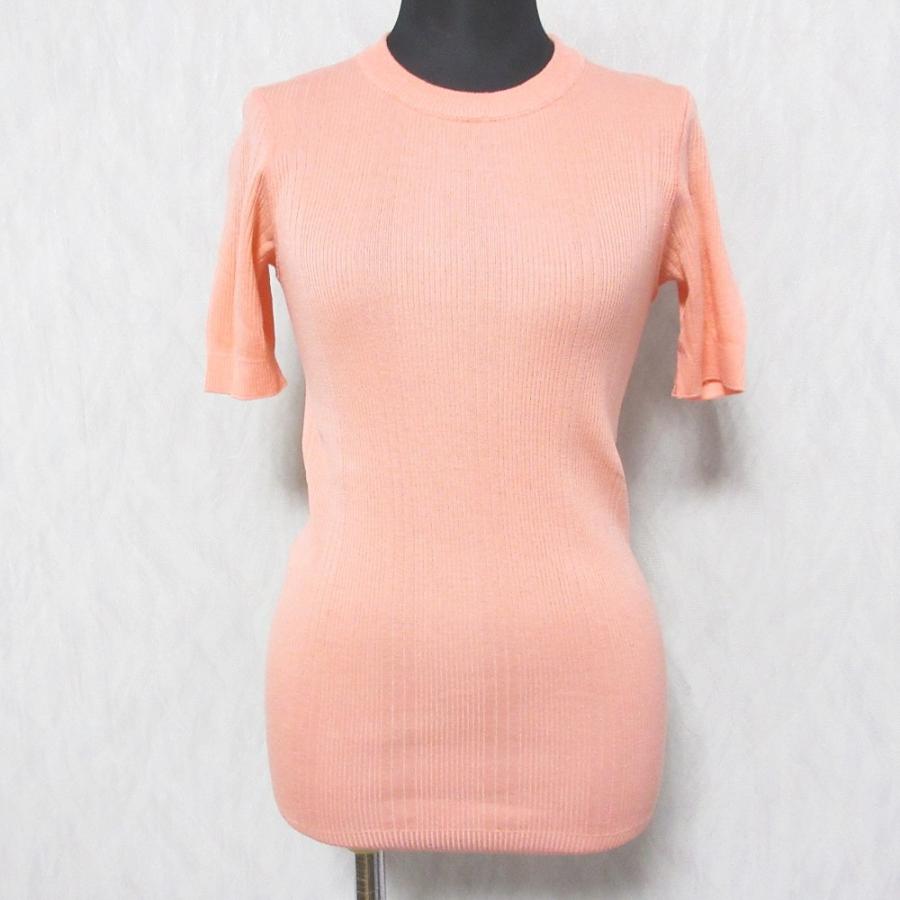 DRAWER 美品 ドゥロワー クルーネック ショートスリーブ 半袖 プルオーバー リブニット カットソー 6517-299-0659 ピンク レディース 古着 中古 : ブランド古着の ...