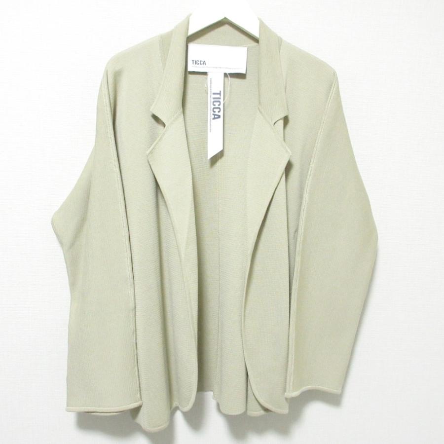 TICCA 美品 24SS ティッカ スクエアニットジャケット ボタンレス カーディガン TBDS-222 F ベージュ レディース 古着 中古 : ブランド古着のリュクス - 通販 ...