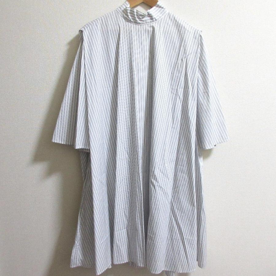 GIVENCHY 美品 ジバンシィ ボウタイ付き ストライプ ロングドレス ワンピース BW20YE130H ホワイト サイズ34 ブルー レディース 古着 中古 : ブランド古着のリュクス ...