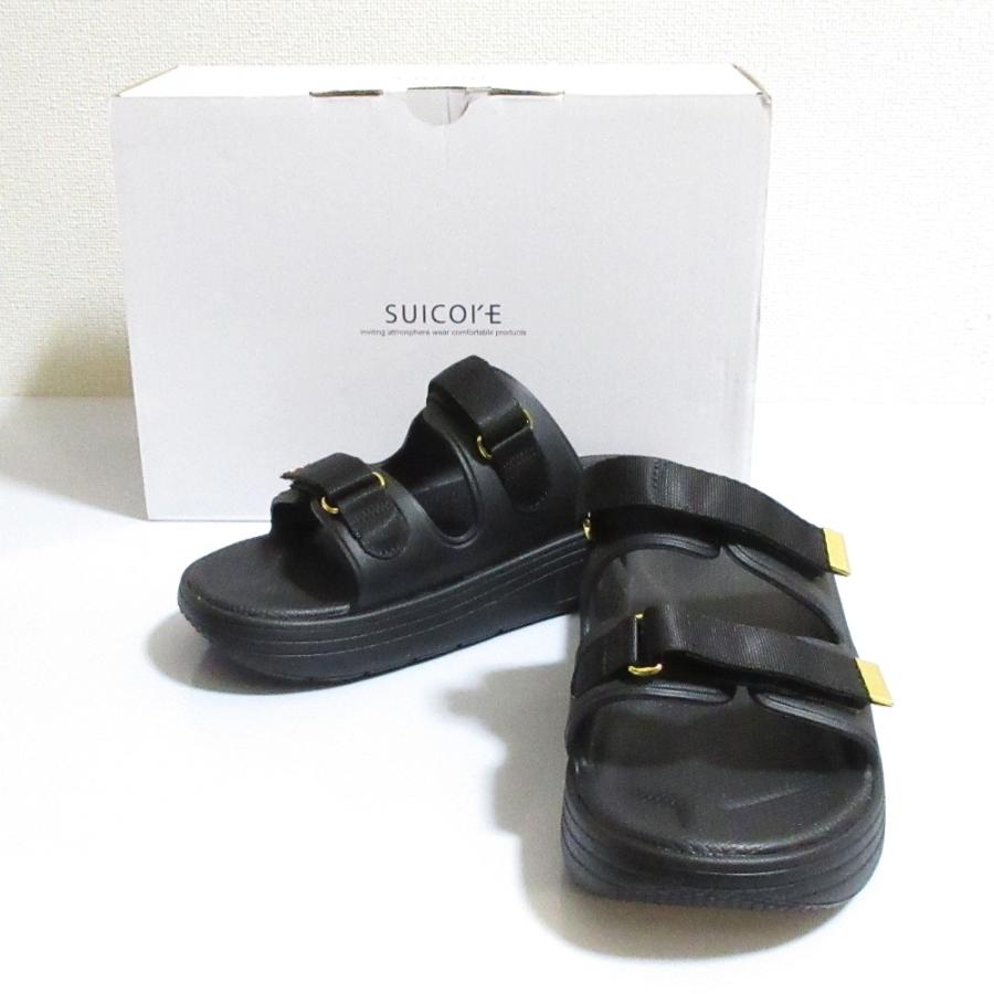 suicoke 未使用 SUICOKE スイコック ×ドゥーズィエムクラス 別注 ZONA グログランダブルストラップ サンダル 24cm ブラック レディース 古着 中古 : ブランド古着の ...
