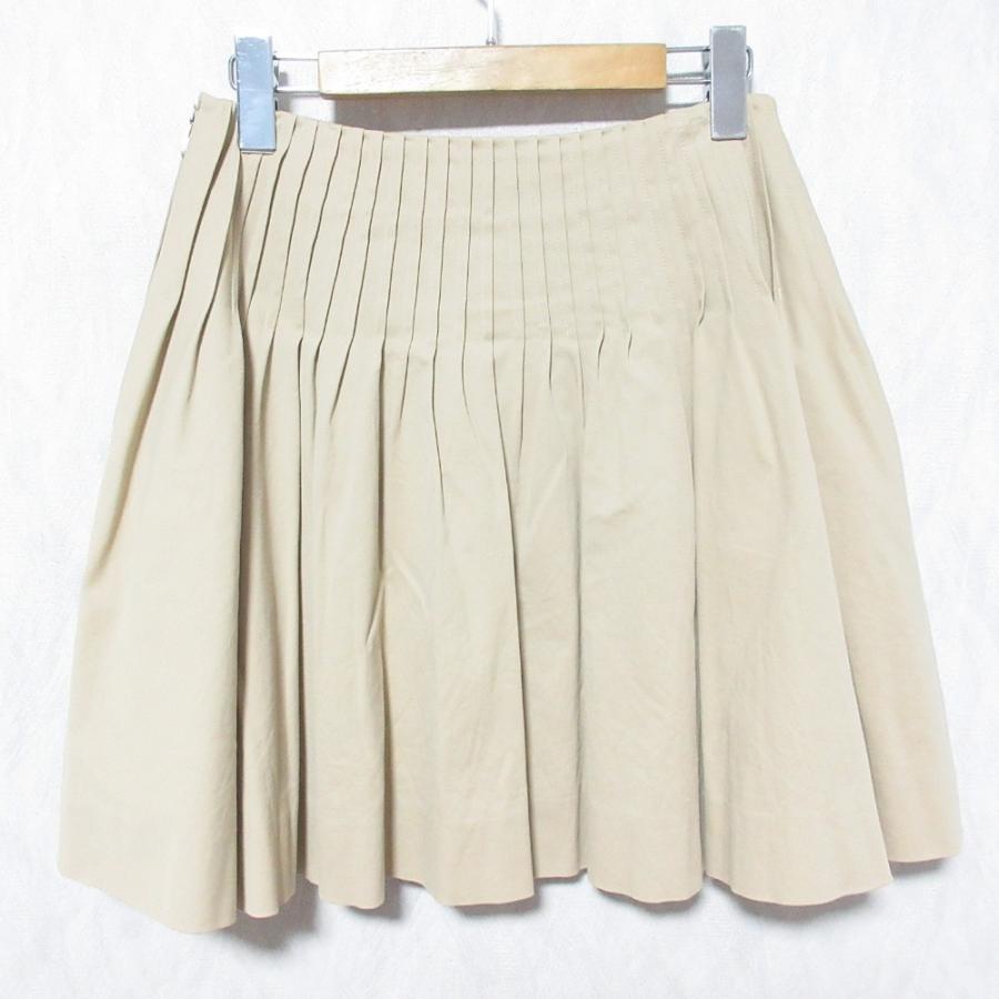 FOXEY（フォクシー） 美品 ボタン装飾 フレアスカート 27245 サイズ38 ベージュ レディース 古着 中古 : ブランド古着の ...