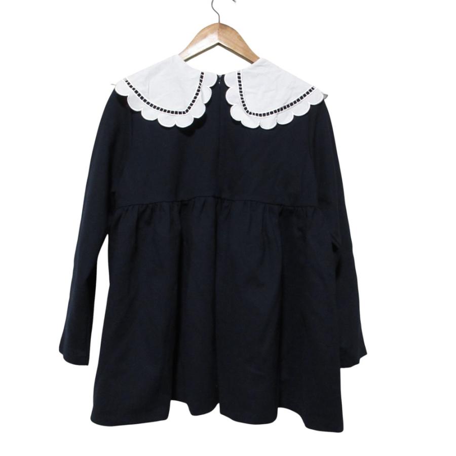 Yori 美品 24SS YORI ヨリ スカラップカラー フレア ペプラム カットソー ブラウス ネイビー レディース 古着 中古 : ブランド古着のリュクス - 通販 - Yahoo!ショッピング