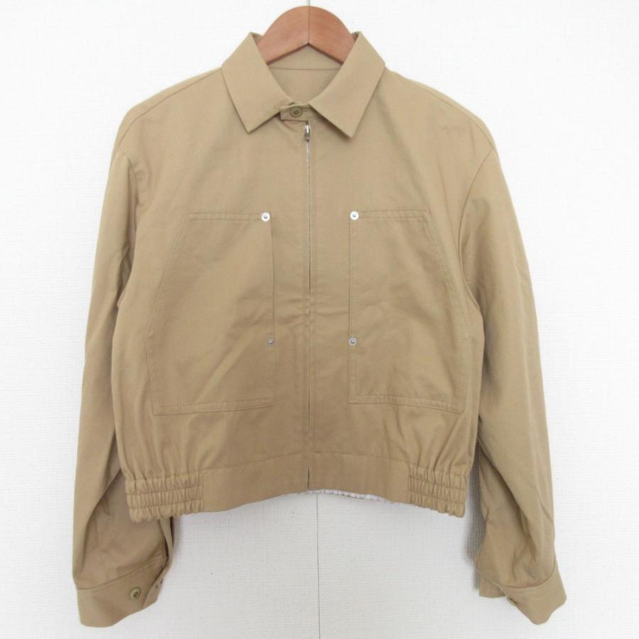 MACPHEE（マカフィー） 美品 24SS MACPHEE コットンチノ ジップアップブルゾン 12-07-42-07301 サイズ36 ベージュ レディース 古着 中古 : ブランド古着の ...