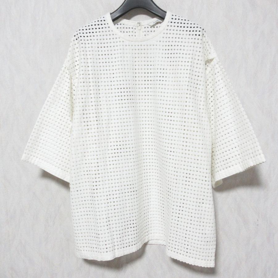 CLANE 美品 23SS クラネ DOT MESH 2WAY TOPS ドットメッシュカットソー 14122-4082 サイズ1 ホワイト レディース 古着 中古 : ブランド古着のリュクス ...