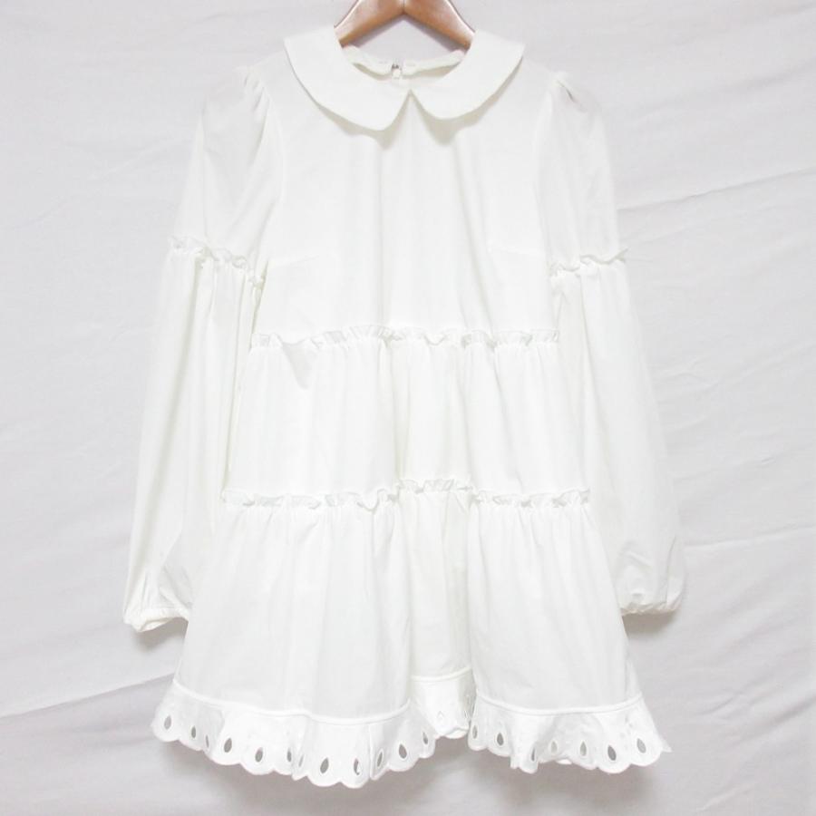 Chesty 美品 チェスティ 白襟 フリル ミニワンピース ブラウス 23C503 サイズ1 ホワイト レディース 古着 中古 : ブランド古着のリュクス - 通販 - Yahoo!ショッピング