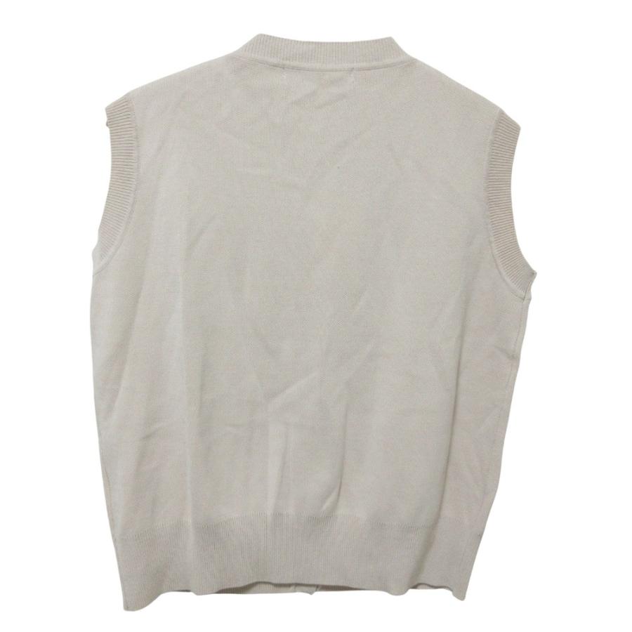 TSURU by Mariko Oikawa 新品同様 25SS By MARIKO OIKAWA ツルバイマリコオイカワ Lilibet ニットジレ ベスト F ベージュ レディース 古着 ...