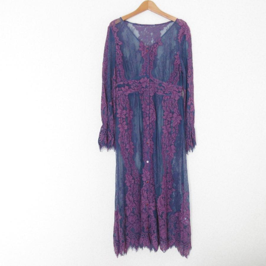 Diagram 美品 ダイアグラム グレースコンチネンタル コードレースロングワンピース 36 ブルー レディース 古着 中古 : ブランド古着のリュクス - 通販 - Yahoo!ショッピング