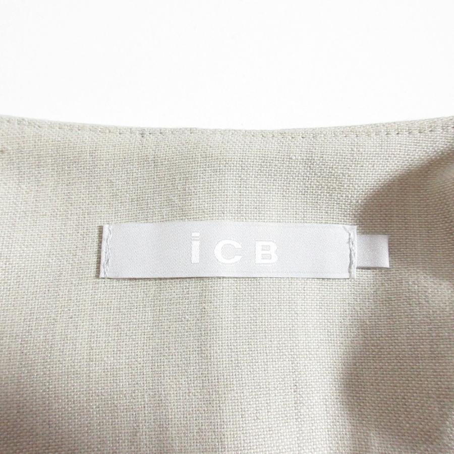 ICB 美品 23SS アイシービー T.R.Liプレーンウィーブ ジレ リネンブレンド 大きいサイズ 44 ライトベージュ レディース 古着 中古 : ブランド古着のリュクス - 通販 ...