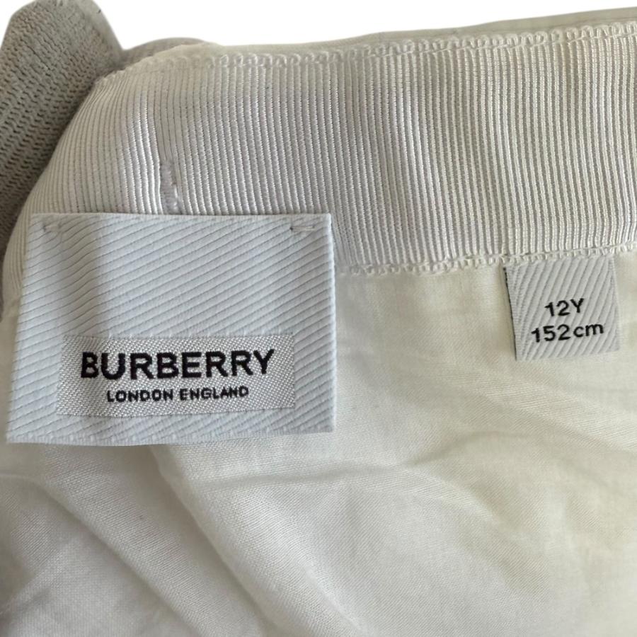 BURBERRY 美品 バーバリー TBロゴ 刺繍 プリーツ ミニスカート 子供服 キッズサイズ 12Y/152cm ホワイト キッズ 古着 中古 : ブランド古着のリュクス - 通販 ...