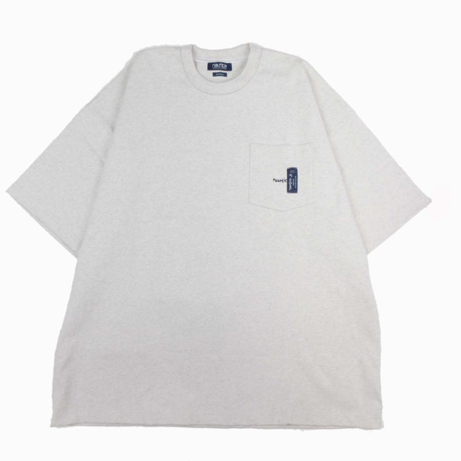 NAUTICA 未使用 22ss ノーティカ TOO HEAVY Pocket Tee Tシャツ クルーネック ヘビーコットン オーバーサイズ ...