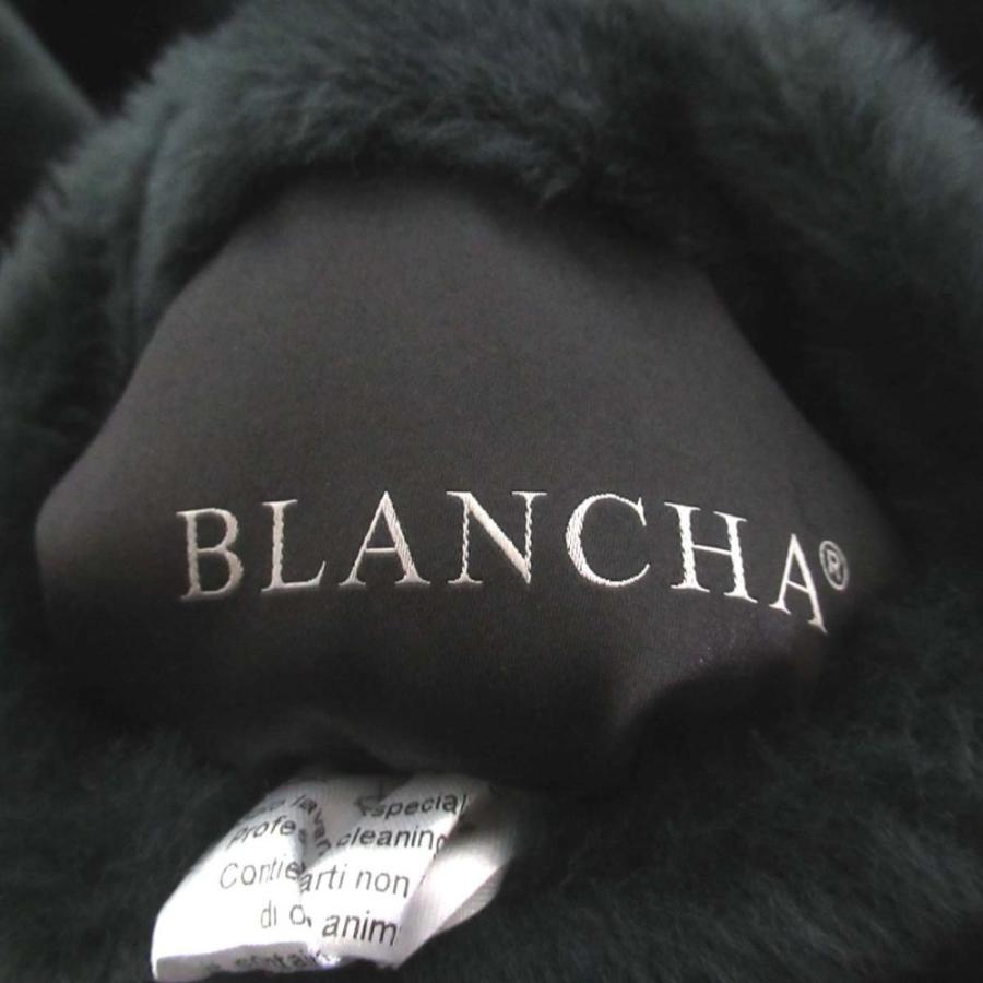 新品同様 BLANCHA ブランカ シープスキン フーディー ムートンコート リバーシブルジャケット 38サイズ フォレスト グリーン レディース 古着 中古 : 20002335070 ...