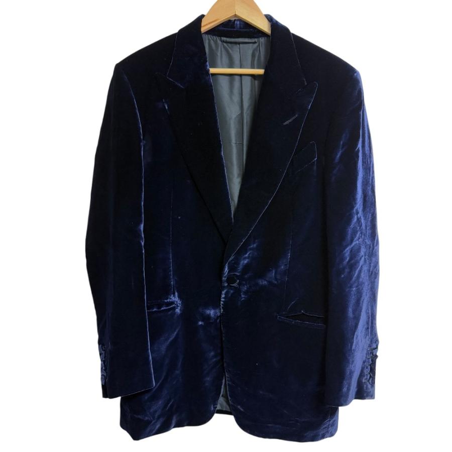TOM FORD 美品 トムフォード シングル ベロア テーラードジャケット 48R ネイビー メンズ 古着 中古 : ブランド古着のリュクス - 通販 - Yahoo!ショッピング
