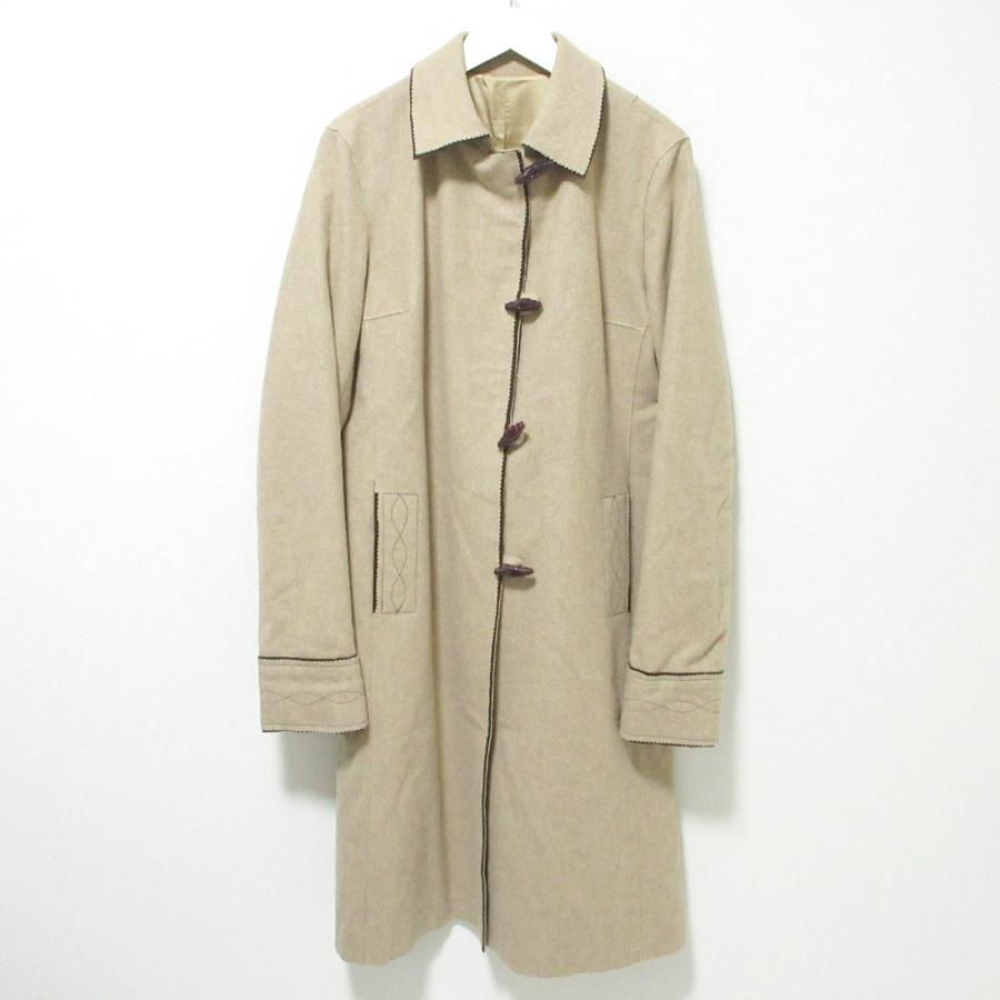 hLam 美品 ラム カシミヤブレンド ロングコート 42 キャメル レディース 古着 中古 : ブランド古着のリュクス - 通販 - Yahoo!ショッピング