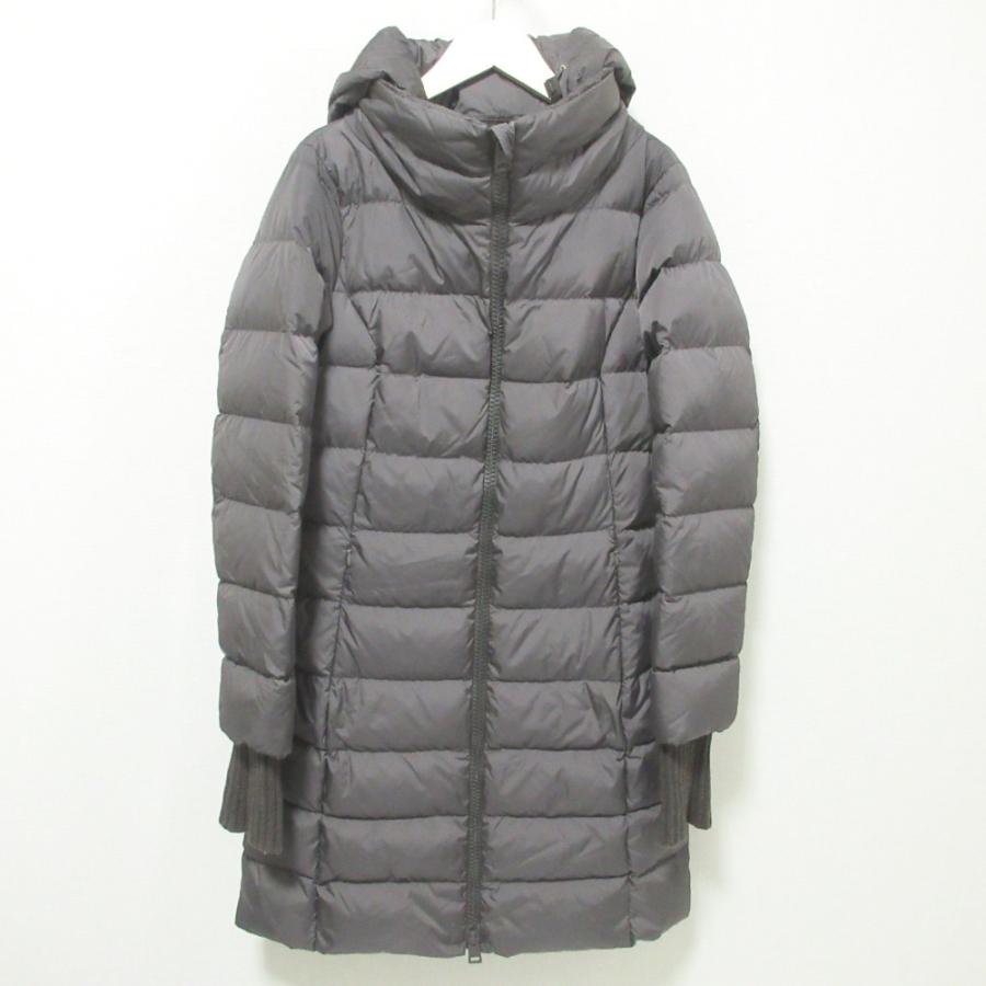 HERNO 美品 21AW Herno ヘルノ POLAR-TECH フード2WAY ロングダウンコート 40 グレー レディース 古着 中古 : ブランド古着のリュクス - 通販 ...