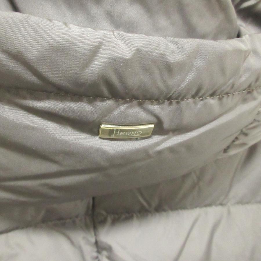 HERNO 美品 21AW Herno ヘルノ POLAR-TECH フード2WAY ロングダウンコート 40 グレー レディース 古着 中古 : ブランド古着のリュクス - 通販 ...