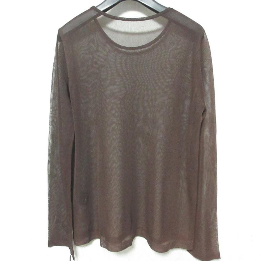 Diagram 未使用 24AW ダイアグラム グレースコンチネンタル シアークルーニットトップ 長袖 カットソー 0324343127 36 ブラウン レディース 古着 中古 : ブランド ...