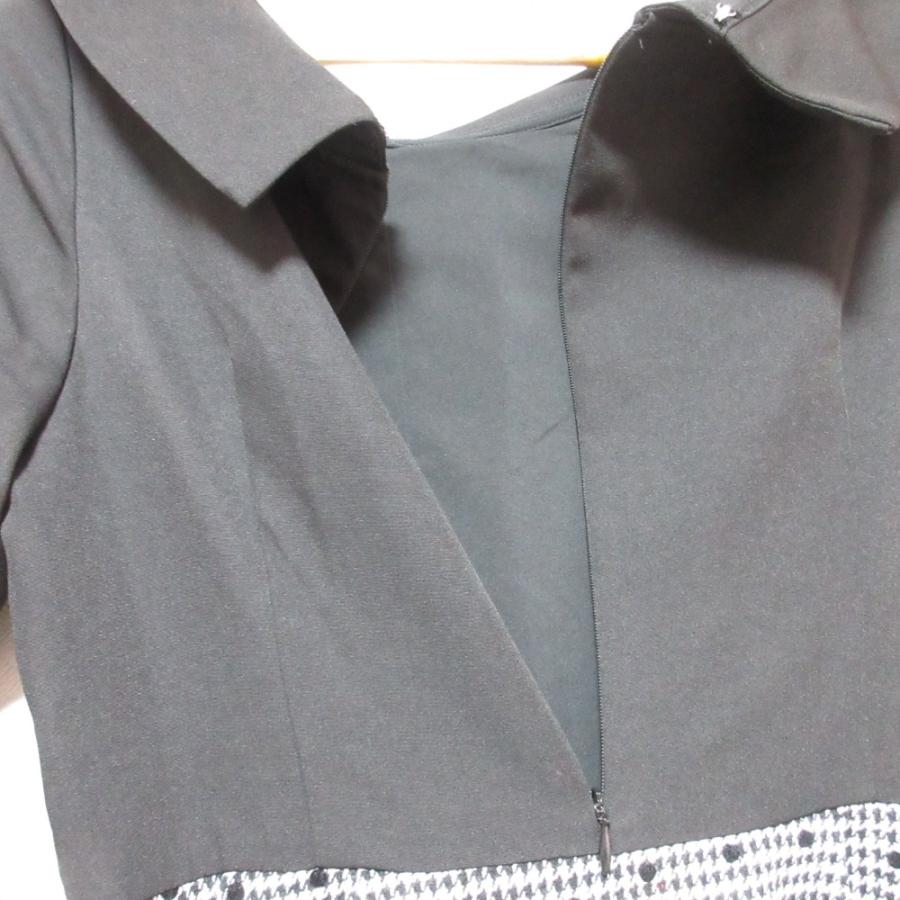 Chesty 美品 チェスティ クラシカルドットワンピース ストレッチ パールディティール 長袖 フレア ミディドレス 13W510 0 ブラック レディース 古着 中古 : ブランド古着の ...