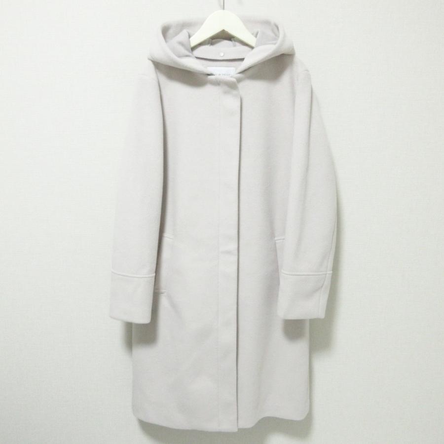 UNITED ARROWS 美品 ユナイテッドアローズ A DAY IN THE LIFE ニットビーバー 2WAY フードコート 6425-699-0516 M ライトピンク レディース ...