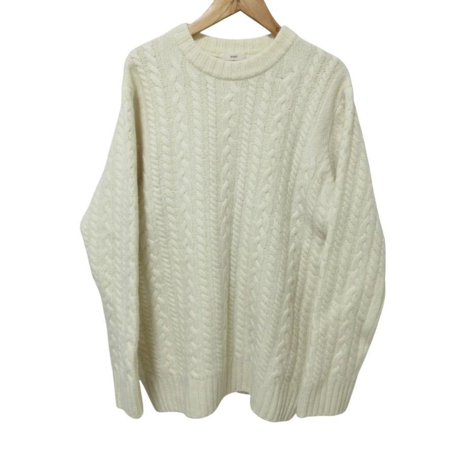Yori 美品 21AW yori ヨリ ケーブルニット セーター YR2135-077AW アイボリー レディース 古着 中古 : ブランド古着のリュクス - 通販 - Yahoo!ショッピング