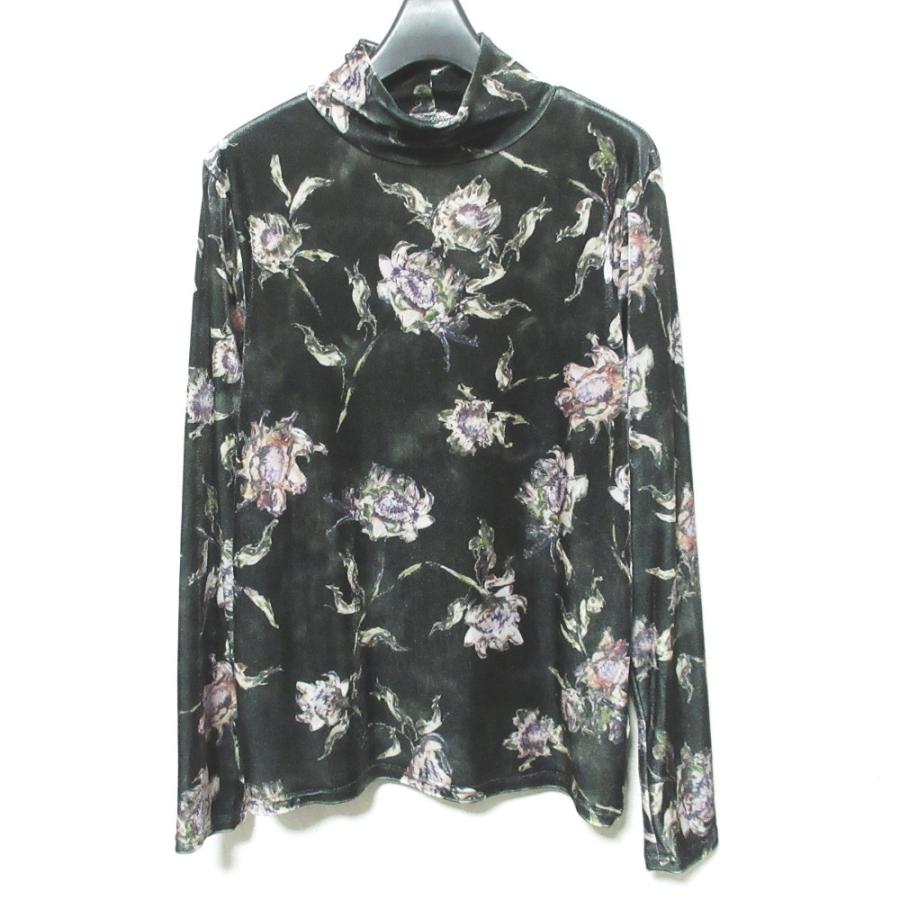 Ameri（アメリ） 美品 DRY FLOWER VELOUR TOP ドライフラワー ベロア カットソー サイズF ダークグリーン レディース 古着 中古 : ブランド古着のリュクス ...