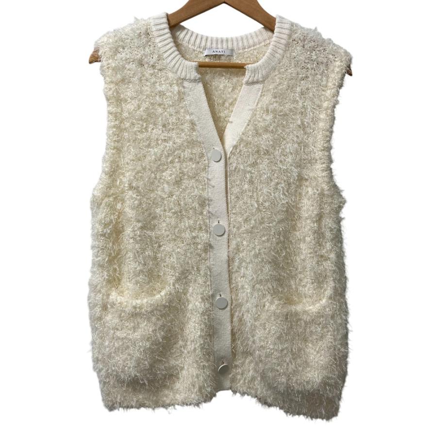 ANAYI 美品 24AW アナイ ペーパーフェザーモールジレ ベスト サイズ38 オフホワイト レディース 古着 中古 : ブランド古着のリュクス - 通販 - Yahoo!ショッピング