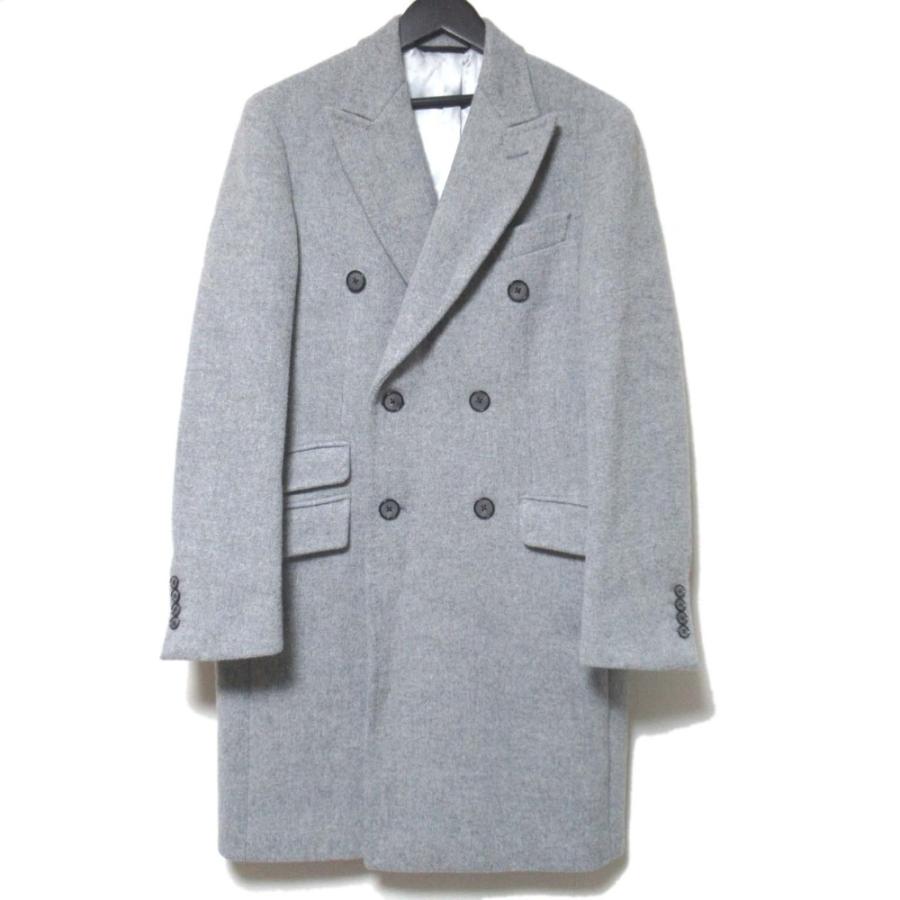 D'URBAN 美品 DURBAN ダーバン ウール アンゴラブレンド ダブルブレスト チェスターコート Lサイズ グレー メンズ 古着 中古 : ブランド古着のリュクス - 通販 ...