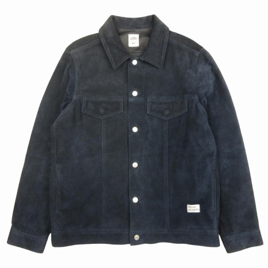 BEDWIN & THE HEARTBREAKERS 美品 23AW ベドウィンアンドザハートブレイカーズ SUEDE JACKET スエード ジャケット N°4 紺 ネイビー メンズ 古着 ...
