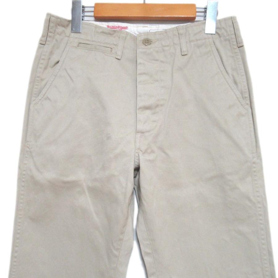 美品 TOYS McCOY トイズマッコイ 岡本博 H.OKAMOTO Steve McQueen ボタンフライ チノパンツ W32 ベージュ ...