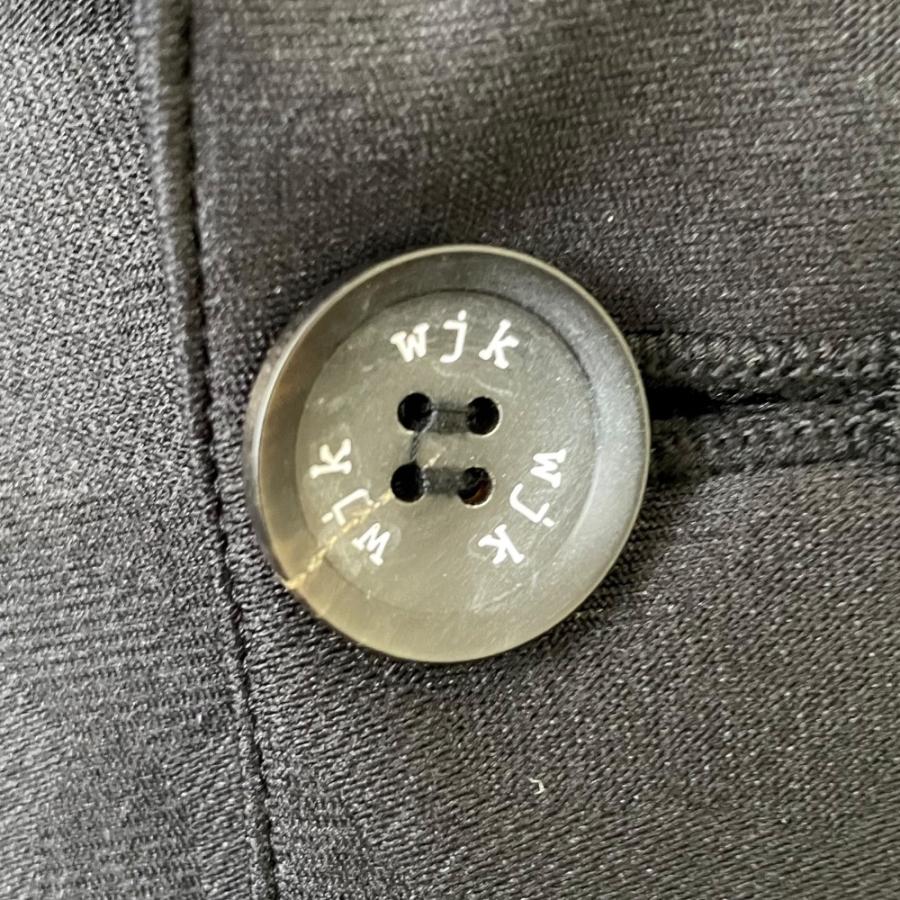 wjk 美品 WJK ダブルジェイケイ カモフラ柄 ストレッチ テーラードジャケット＋スラックスパンツ セットアップ スーツ S ブラック メンズ 古着 中古 : ブランド古着のリュクス ...